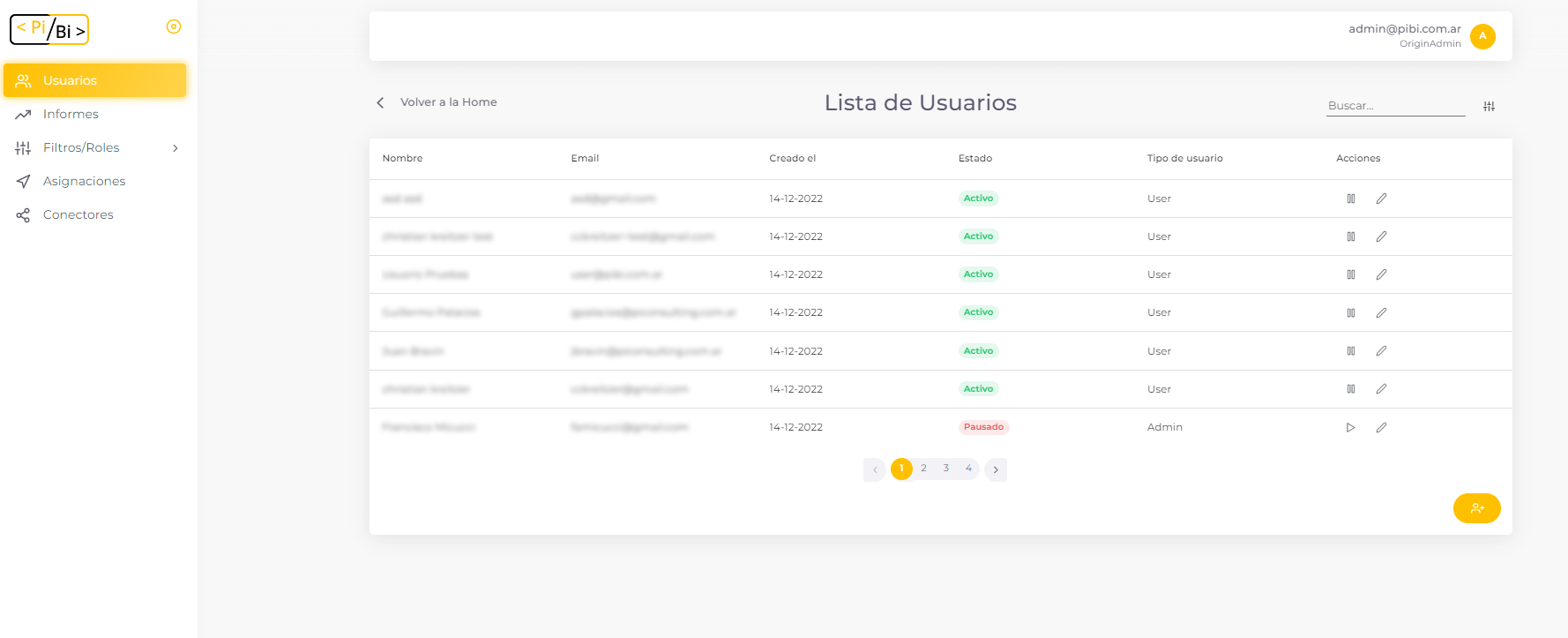 Usuarios | PiBi-Docs