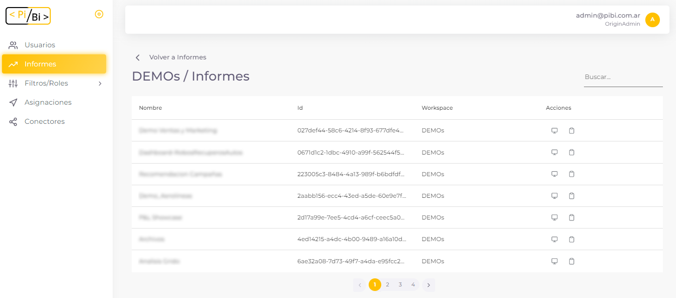 Informes | PiBi-Docs