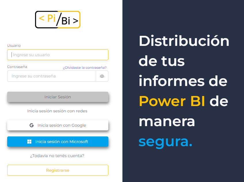 Ingresar a PiBi | PiBi-Docs